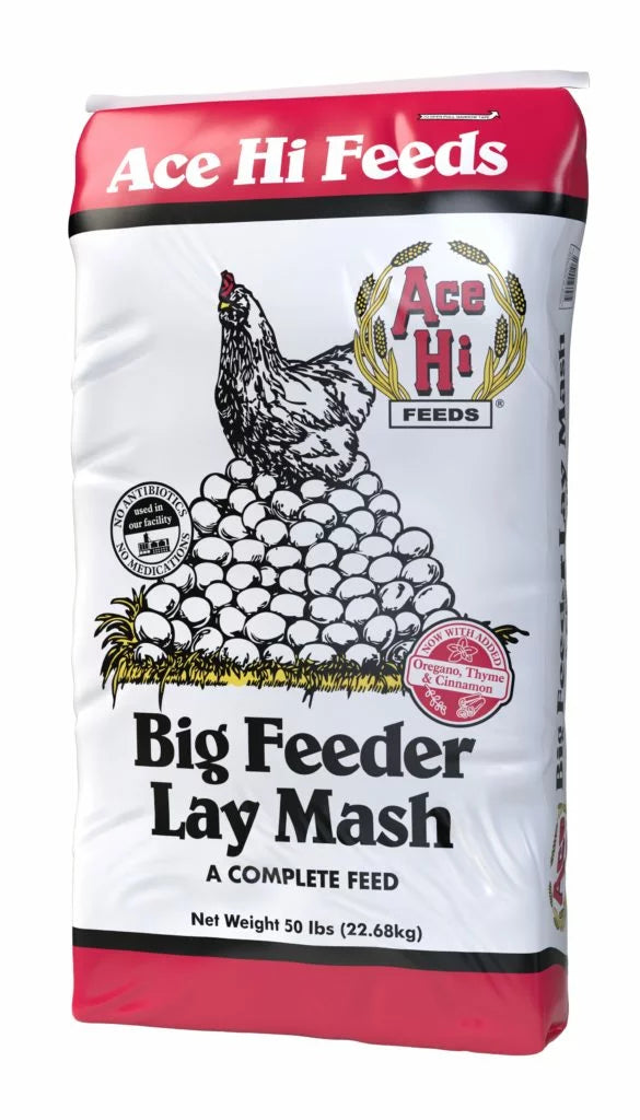 Ace Hi Big Feeder Lay Mash, 50 lb. Bag – Tom's Hay Farm