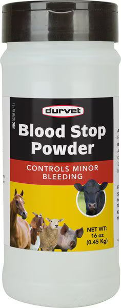 Durvet Blood Stop Farm Animal First Aid Powder, 16 oz – Tom's Hay Farm