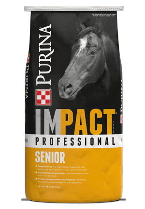 Purina Impact Professional Senior Horse Feed, 50 lb. Bag – Tom's Hay Farm