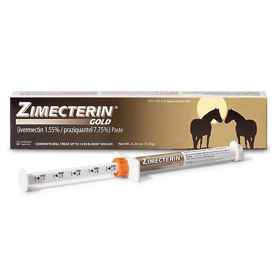 Zimecterin Gold Horse Dewormer Paste, 7.35g – Tom's Hay Farm